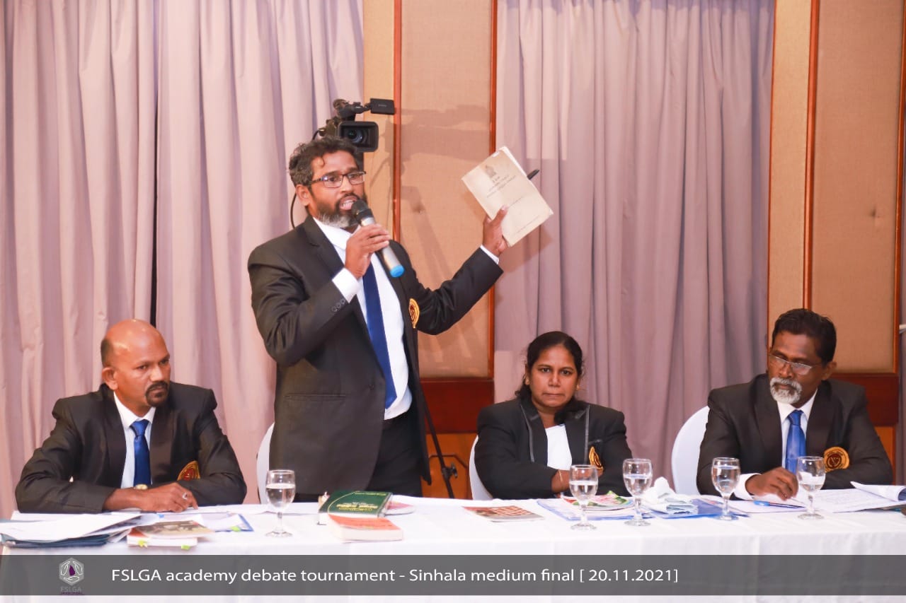 FSLGA Academy Debate Finals 2021 – Sinhala Medium – FSLGA